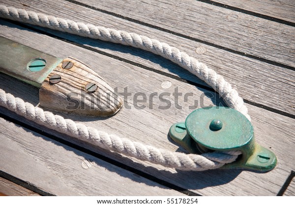 Alden Sloop Deck Detail Stock Photo 55178254 | Shutterstock