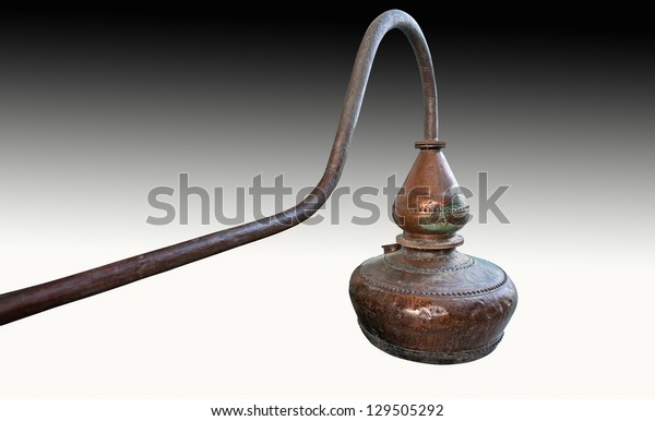 Alembic Copper Distillation Machine Peruvian Pisco Stock Photo ...