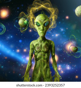 Alien Gold Jewelry — изображение, созданное ИИ (2476464777) | Shutterstock