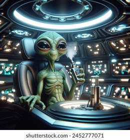 Studio Shot Photo Alien Drive Car AI-generated image 2499791111 ...