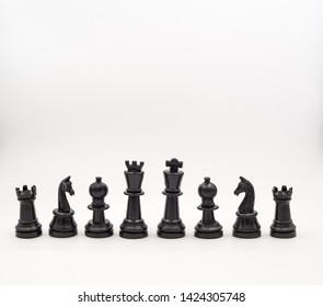 All Basic Chess Pieces Black Rigged Stock Photo 1424305748 | Shutterstock
