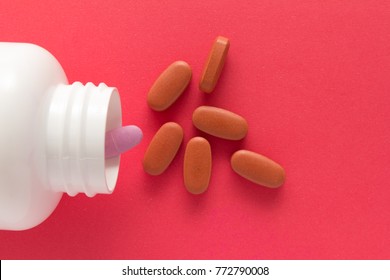 All Tablets Red Except One Pink Stock Photo (Edit Now) 772790008