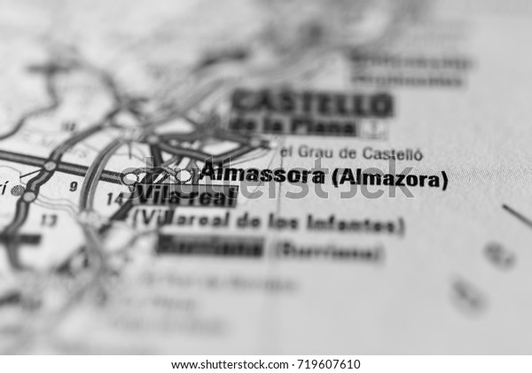 Almassora On Map Stock Photo 719607610 | Shutterstock