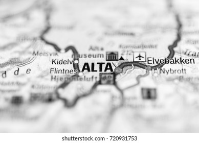 Alta On Map Stock Photo 720931753 | Shutterstock