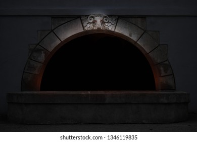 Altar Hell Devil Head Sculpture Stone Stock Photo (Edit Now) 1346119835