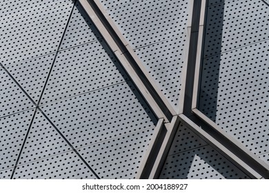 Free Stock Photo of Patterned metal cladding with perforated design ...