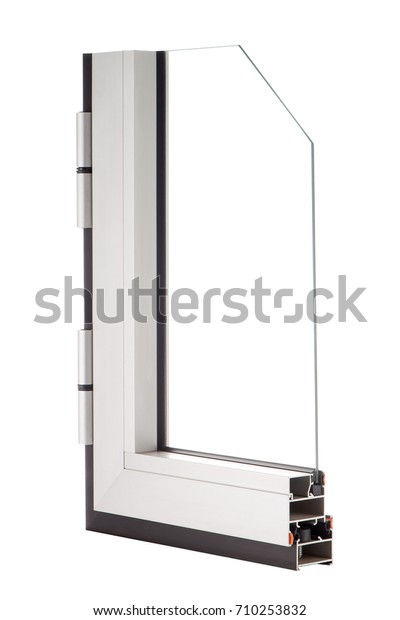 Aluminium Window Sample Isolated On White Stock Photo 710253832 ...