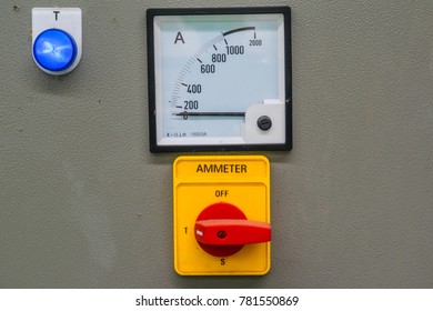 Стоковая фотография 781550869: Ammeter Display On Control Panel ...
