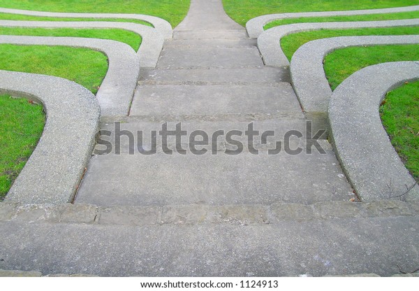 Ampitheater Steps Description Terraced Step Seating Stock Photo 1124913 ...