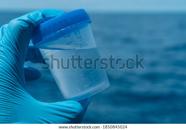 Analysis Sample Sea Water Ocean Scientist Stock Photo 1850845024 ...