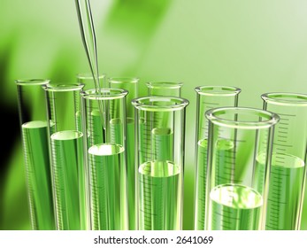 Analysis Test Tubes Green Liquid Stock Photo (Edit Now) 2641069