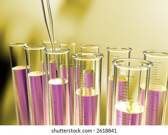 Analysis Testtubes Violet Liquid Stock Photo 2618841 | Shutterstock