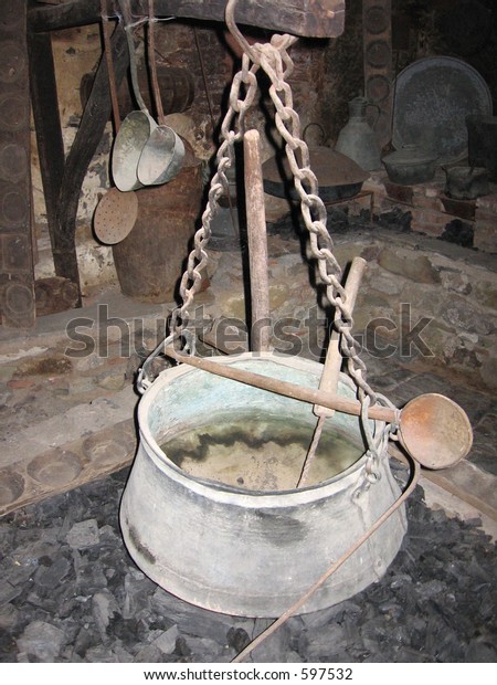 Ancient Cauldron Stock Photo (Edit Now) 597532