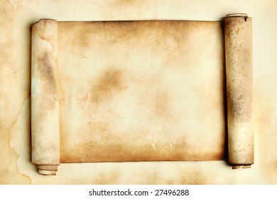 Vintage Old Curled Paper Scroll Isolated库存照片747245161 | Shutterstock