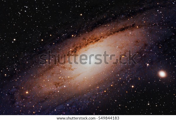 Andromeda Galaxy Elements This Image Furnished Stock Photo 549844183 ...