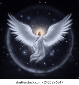 Guardian Angel Hovering Over Resting Person AI-generated image ...