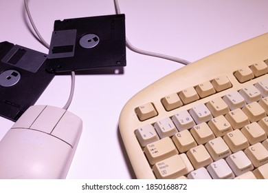 Angle Top View Old Computer Keyboard Stock Photo 1850168872 | Shutterstock