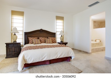 Angled View Bedroom Large Windows Bright Stock Photo 33506092 ...