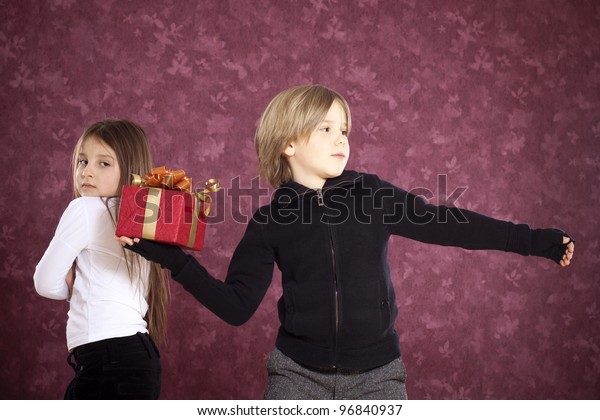 Angry Boy Throwing Gift Stock Photo 96840937 | Shutterstock