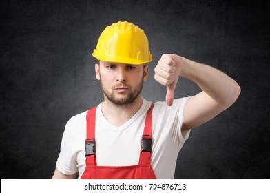 Angry Construction Worker Foto Stok 794876713 | Shutterstock
