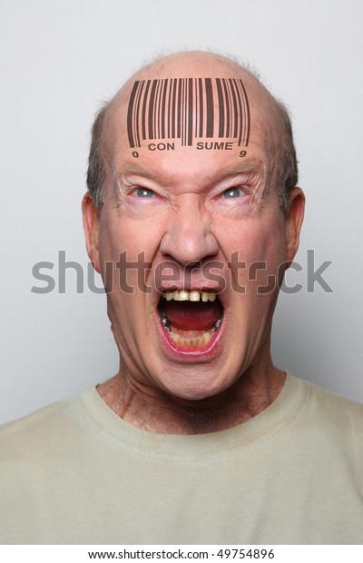 Angry Consumer Bar Code On His Stock Photo 49754896 | Shutterstock