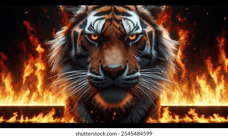 Molten Magma Tiger Breathing Fire AI-generated image 2548813689 ...