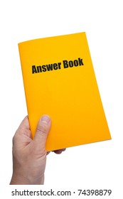 Answer Book White Background Stock Photo 74398879 | Shutterstock