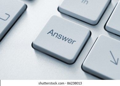 Answer Button On Keyboard Toned Image Stock Photo 86238013 | Shutterstock