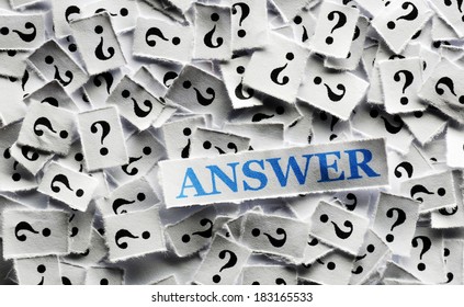 Answer Question Marks On White Papers Stock Photo 183165533 | Shutterstock
