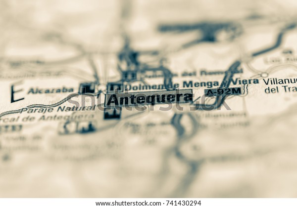 Antequera On Map Stock Photo 741430294 | Shutterstock
