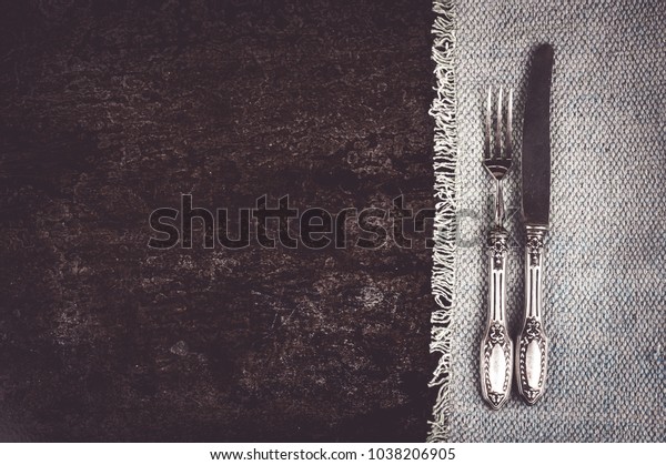 Antique Silverware Top View Stock Photo 1038206905 | Shutterstock