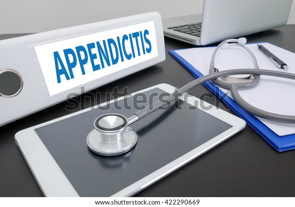 Appendicitis Folder On Desktop On Table Foto stock 422290669 | Shutterstock