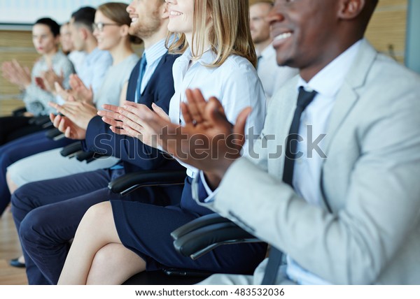 Applause End Lecture Stock Photo (Edit Now) 483532036