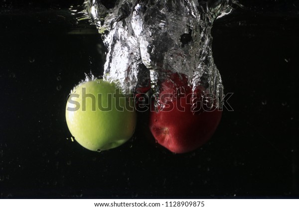 Apple Fruit Slippery Which Throw Apples Stock Photo 1128909875 ...