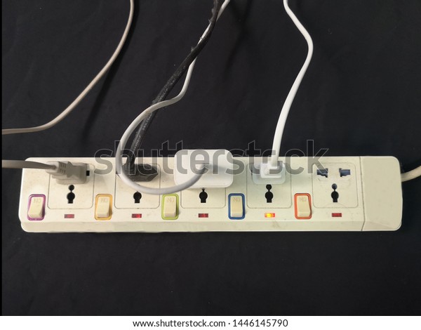 Appliance Cords Plug Multiple Socket Extended Stock Photo (Edit Now ...