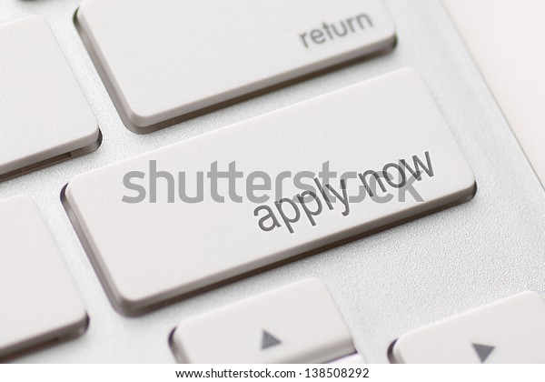 Apply Now Computer Key Work Application Stock Photo 138508292 ...
