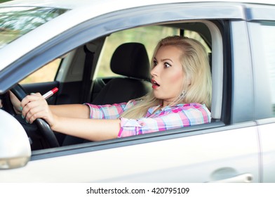 Applying Makeup While Driving Stock Photo 420795109 | Shutterstock