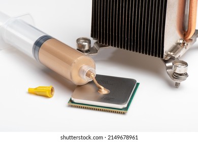 Applying New Thermal Paste Cpu Thermal Stock Photo 2149678961 ...