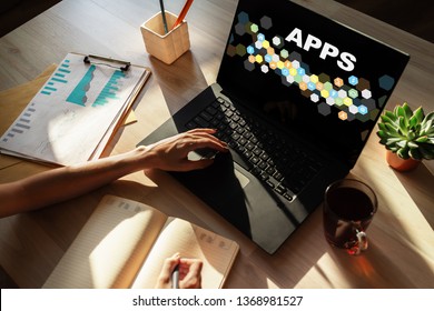 Apps Personal Mobile Applications Software Business库存照片1368981527 ...