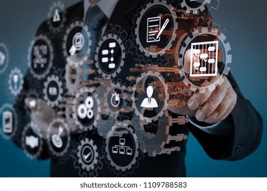Ar Virtual Screen Dashboard Project Management Stock Photo 1109788583 ...