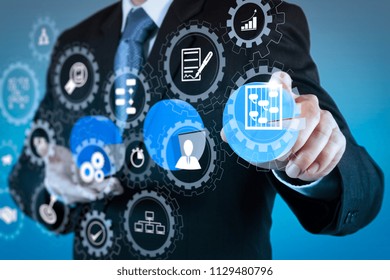 Ar Virtual Screen Dashboard Project Management Stock Photo 1129480796 ...