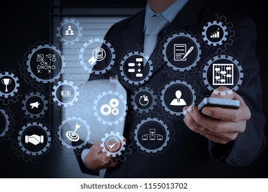 Ar Virtual Screen Dashboard Project Management Stock Photo 1155013702 ...