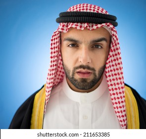 Arabic Young Sheikh Posing PPT template 85 | CrystalGraphics