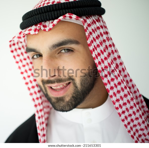 Arabic Young Sheikh Posing Stock Photo 211653301 | Shutterstock