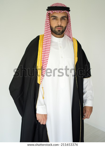 Arabic Young Sheikh Posing Stock Photo 211653376 | Shutterstock