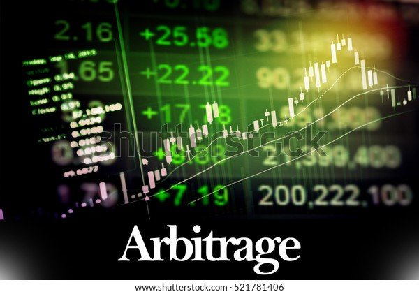 Arbitrage Abstract Digital Information Represent Businessfinancial ...