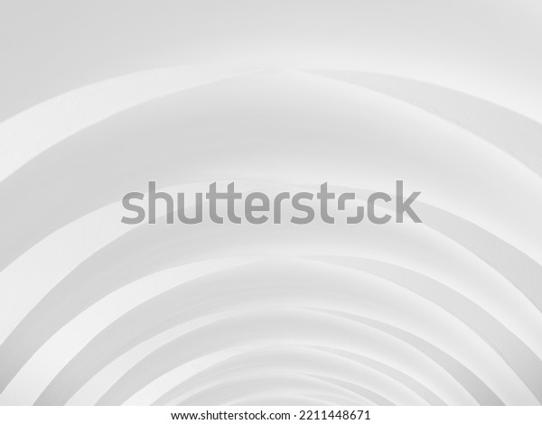 Arch White Ceiling Background Perspective Inside Stock Photo 2211448671 ...