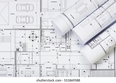 Architectural Plans Stock Photo 551869588 | Shutterstock