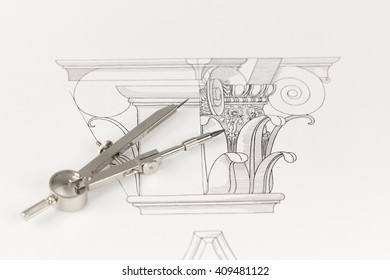Architecture Drawing Compass Stock Photo 476871136 | Shutterstock