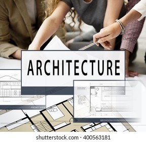 Architecture Layout Blueprint Build Construct Concept Stock Photo ...